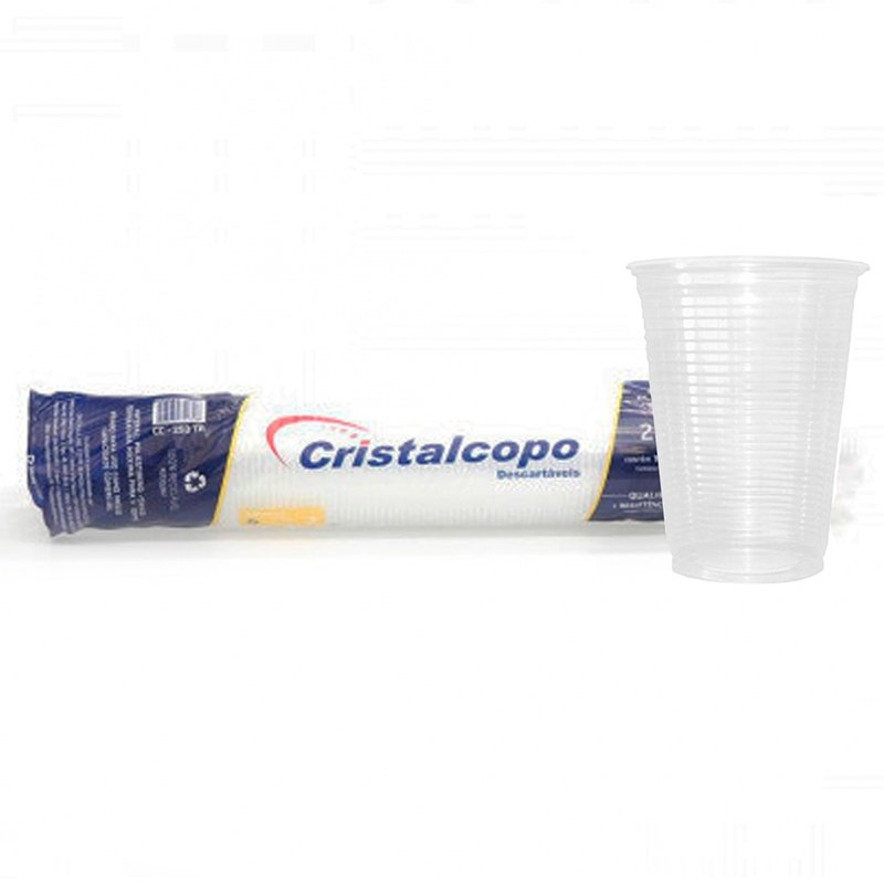 Copo 180ml premium Cristalcopo C/100un Transparente – Leal Yacht Clean